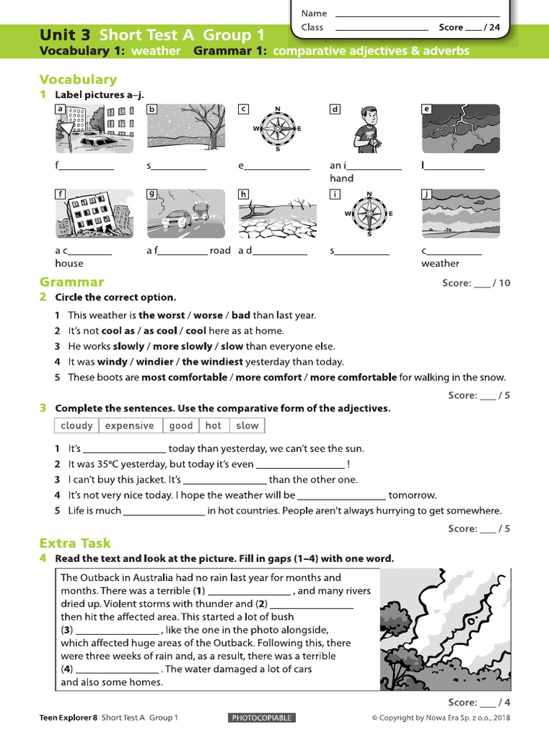 comparatives and superlatives weather | PDF