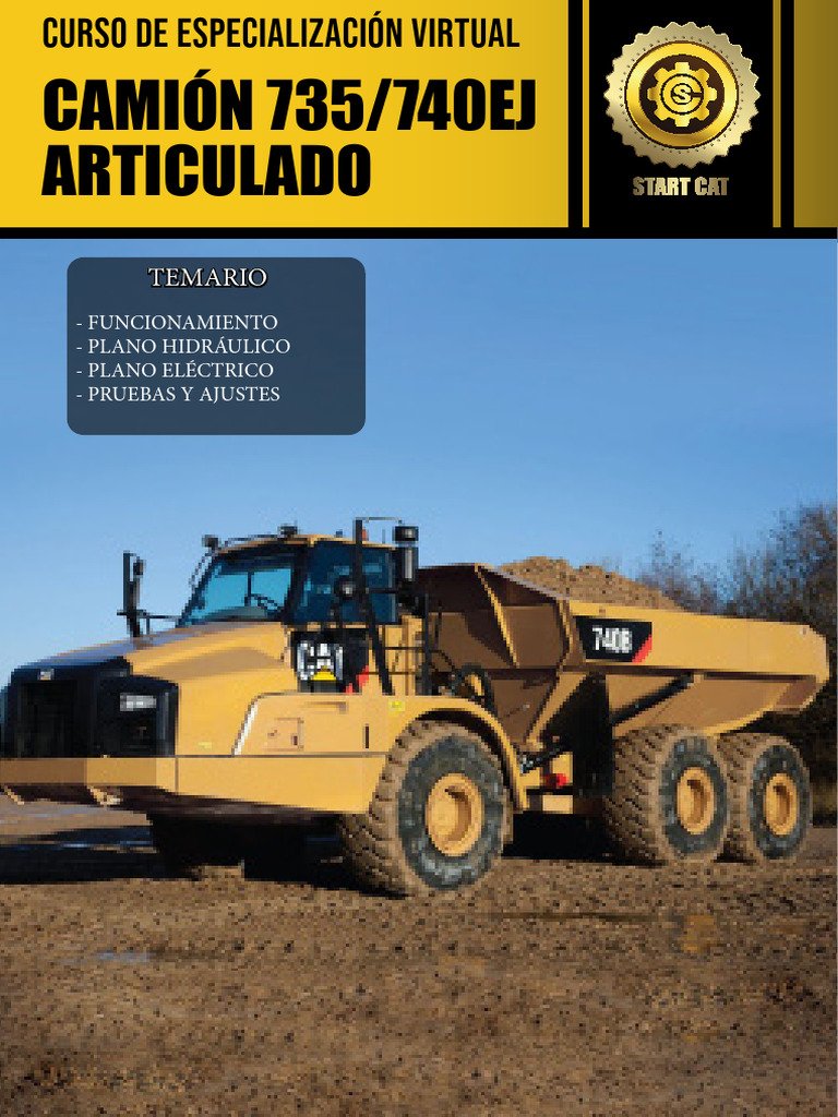 13.2 Brochure Camión Articulado 735-740 EJ | PDF | Red eléctrica | Electrónica