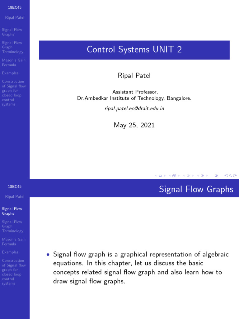 18ec45 Control Systems Unit 2 | PDF | Damping | Mechanics
