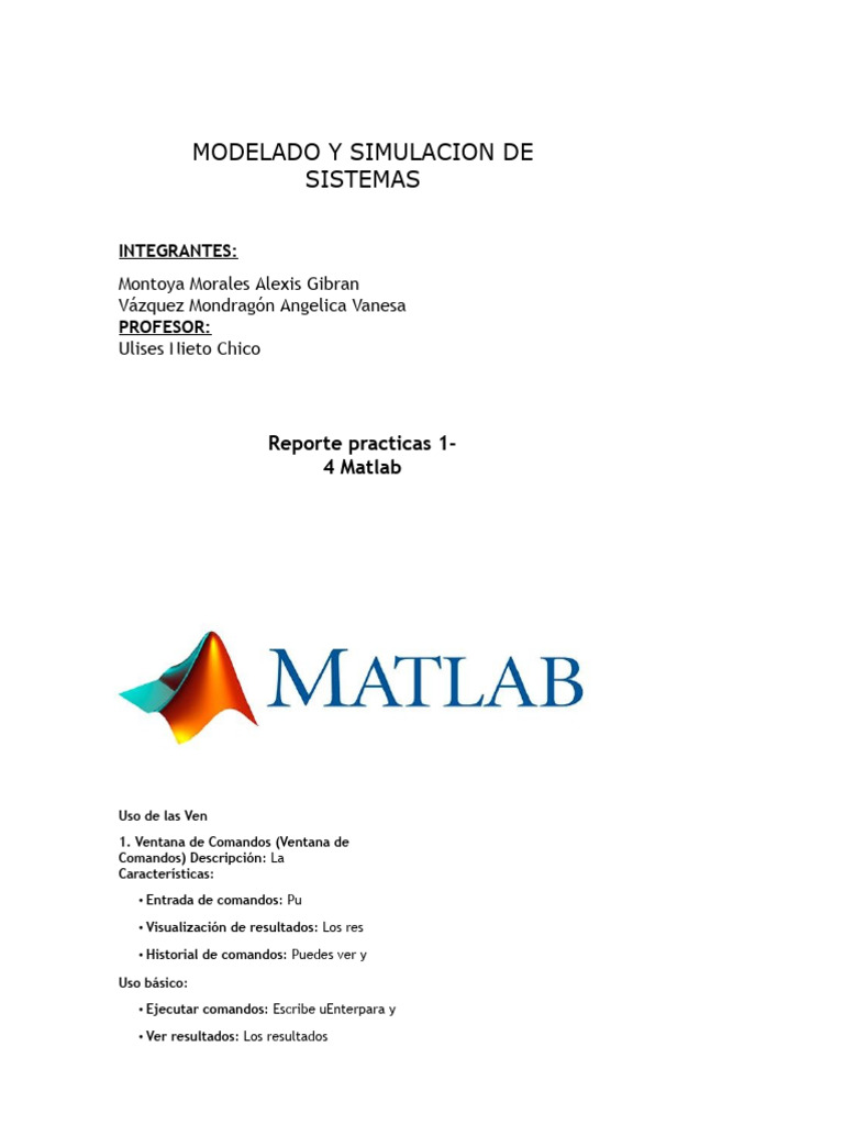Practica1 4 | PDF | Ventana (informática) | Matlab