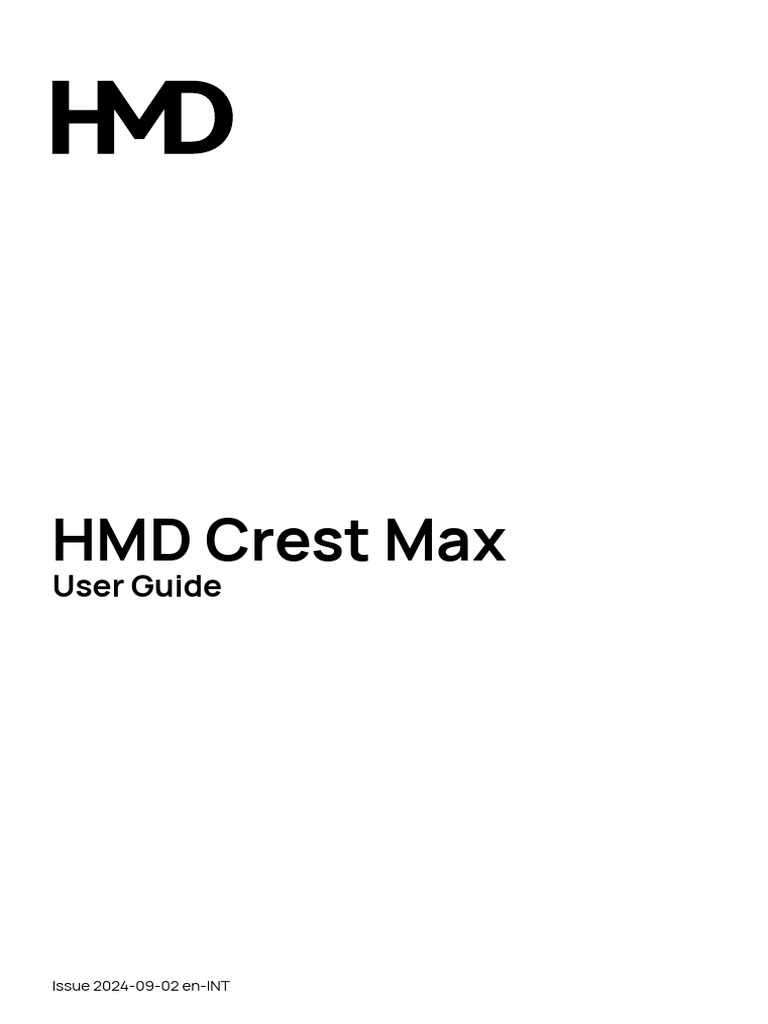 user-guide-hmd-crest-max-user-guide | PDF | Bluetooth | Wi Fi