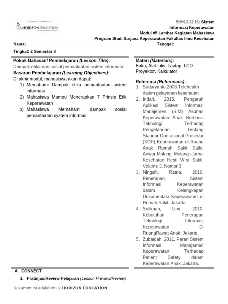 Modul 5 Etik Dan Sosial Pemanfaatan Sik | PDF | Pengembangan Diri