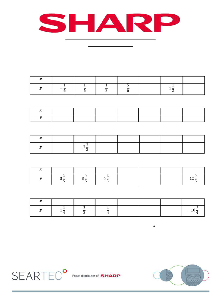 Worksheet 5 Functions and Relationships Grade 8 Maths | PDF | Function ...