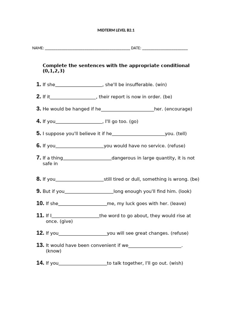 Midterm Level B2 | PDF