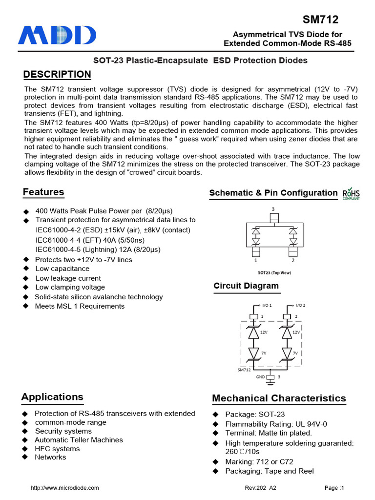 ESD_Diode | PDF | Diode | Electrostatic Discharge