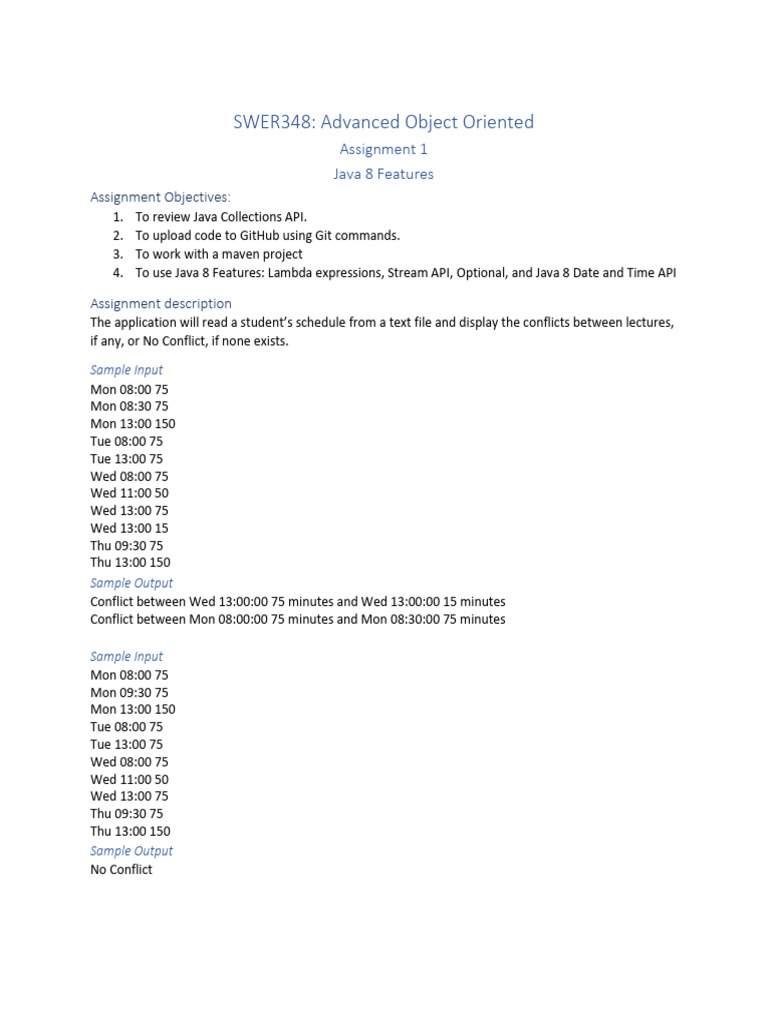SWER348 Assignment 1 Fall2022 | PDF