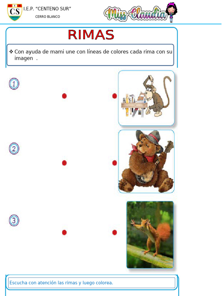 Rimas-para-Ninos-de-4-anos | PDF | Blanco | Color