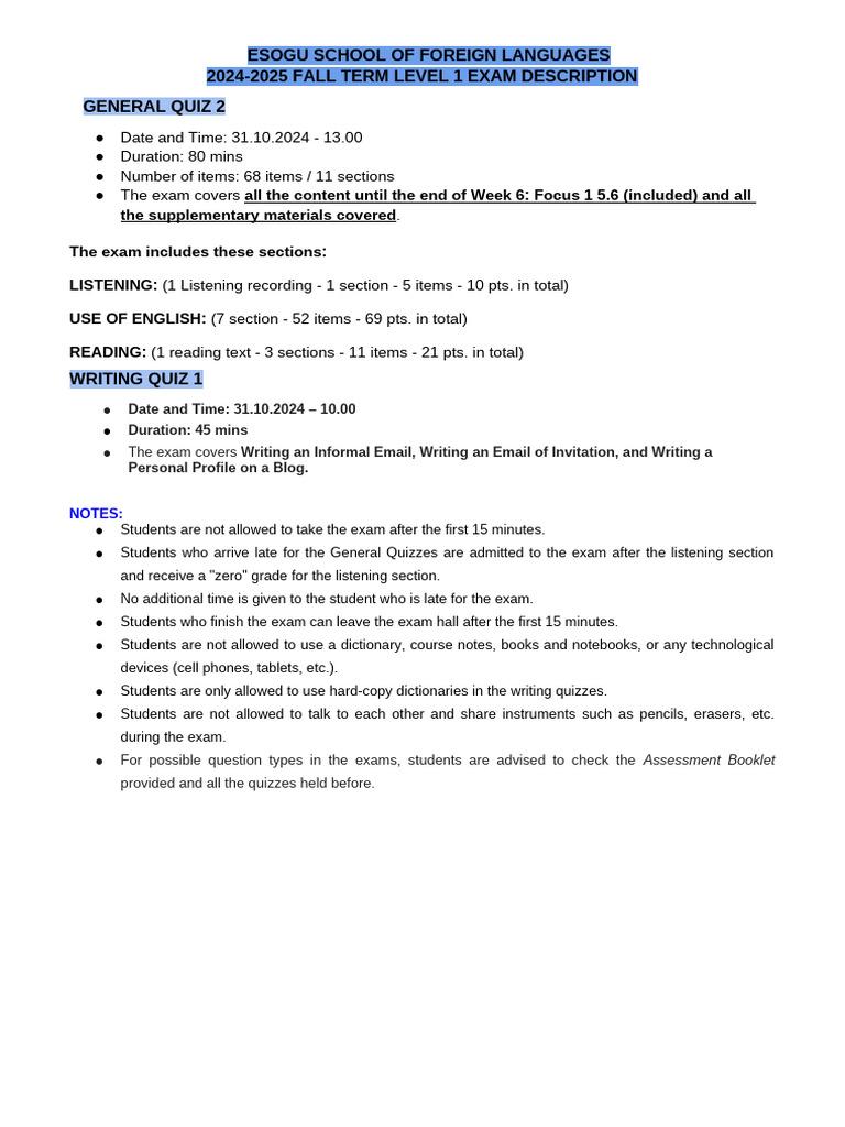 LEVEL 1_QUIZ 2_QUIZ DESCRIPTION | PDF