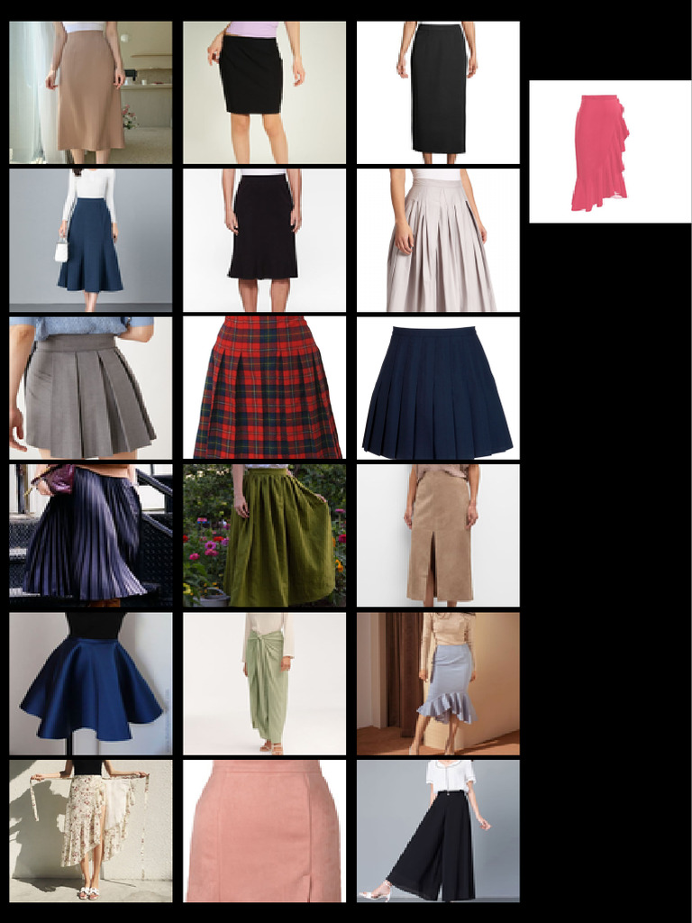 Types of Skirts | PDF