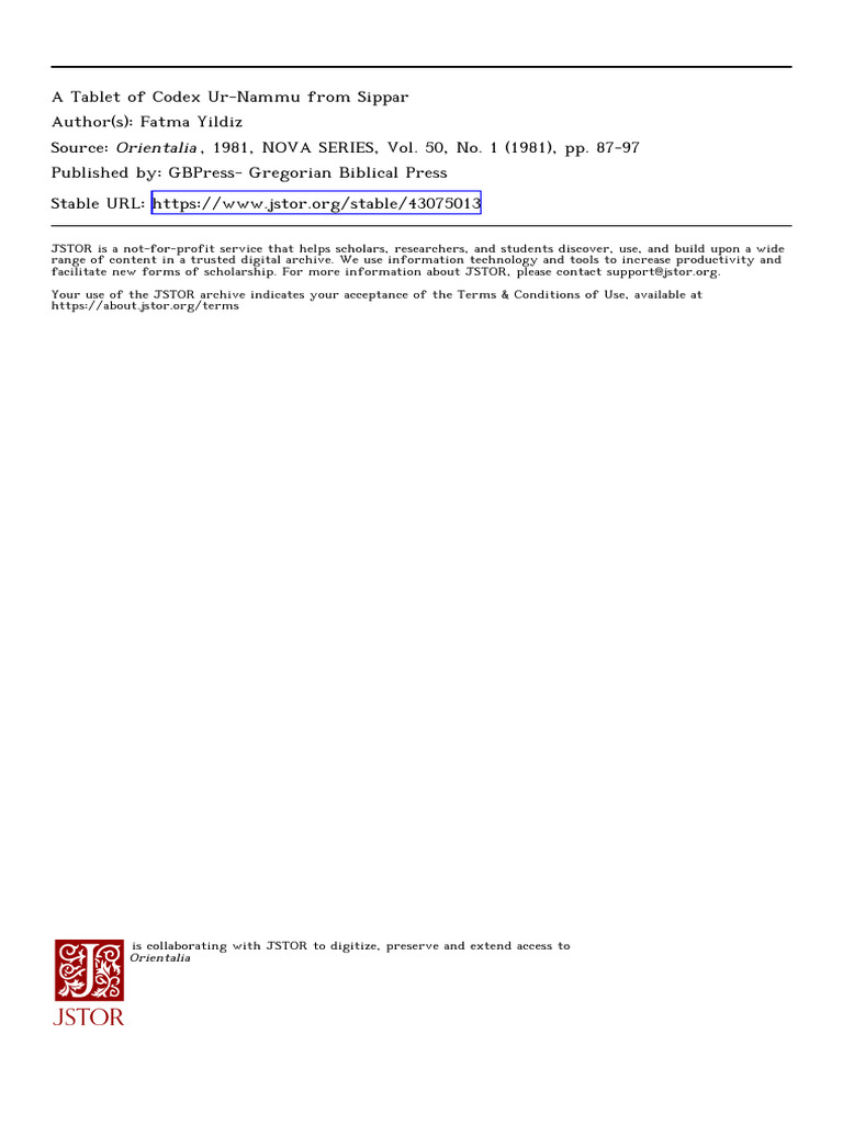 Codex Ur-Nammu Tablet from Sippar | PDF | Language Arts & Discipline ...