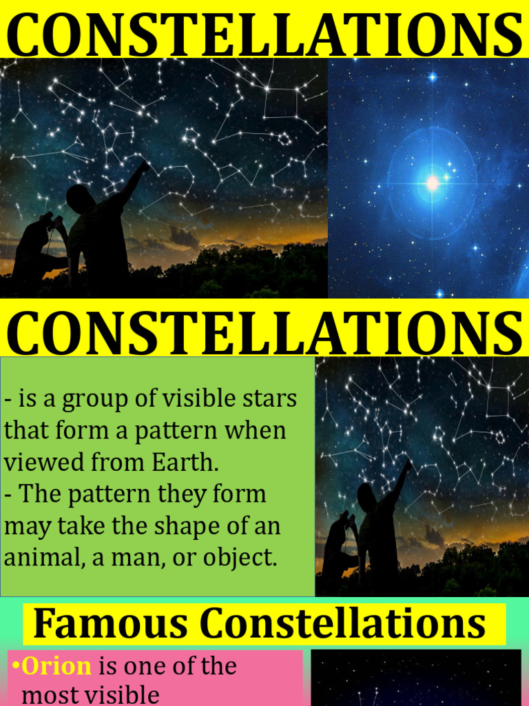 Overview of Famous Constellations | PDF | Stars | Constellation