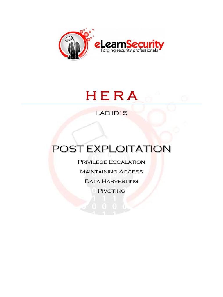 Post Exploitation Techniques Lab Guide | PDF | File Transfer Protocol ...