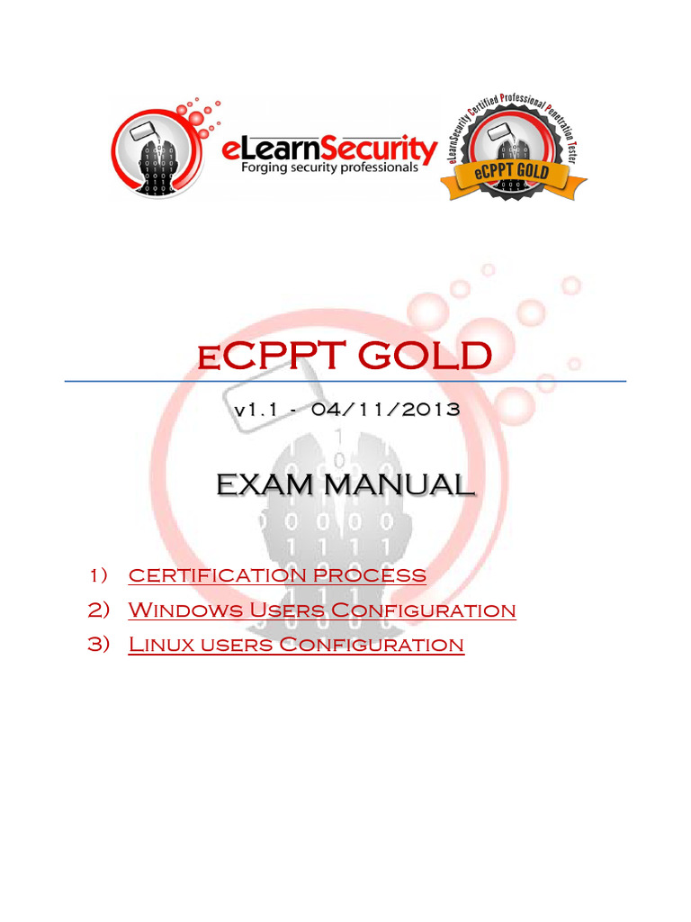 ECPPT Gold - Exam Manual | PDF | Computing | Software