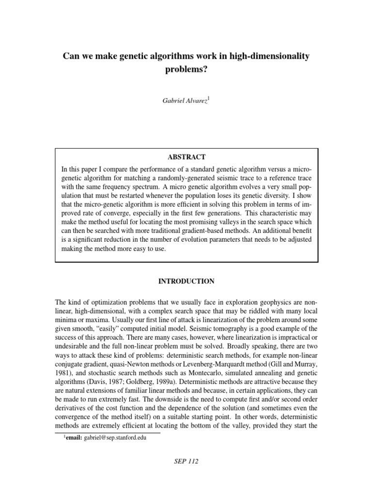 Genetic Algorithm Inversion Pdf Genetic Algorithm Mathematical