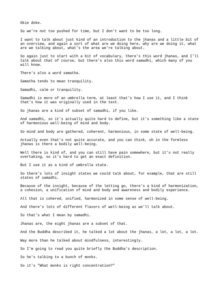 4 An Introduction To The Jhanas - (Practising The Jhānas) | PDF | Mind