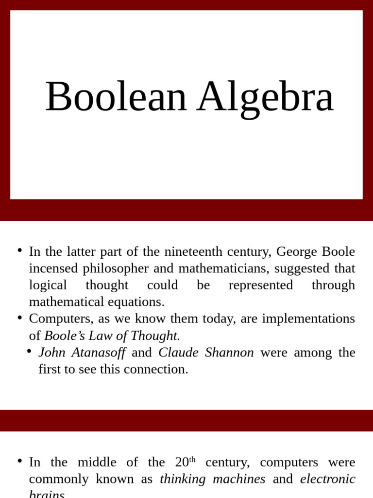 3 - Boolean Algebra, Logic Gates | PDF | Boolean Algebra | Teaching ...