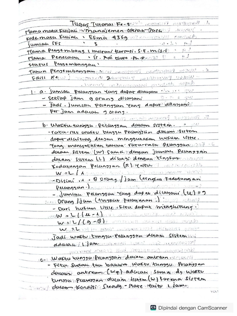 Manajemen Operasi Jasa-1 | PDF