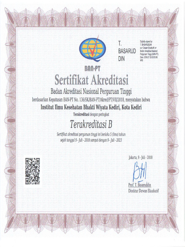 Akreditasi IIK Bhakta 2018 2023 | PDF