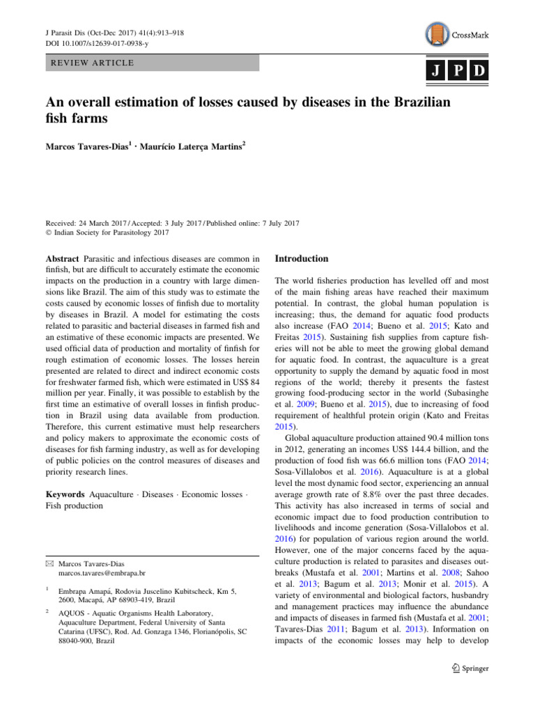 CPAF-AP-2017-An-overall-estimation-of-losses | PDF | Aquaculture | Fish