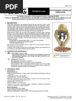 Victaulic Sprinkler Data Sheet | PDF | Fire Sprinkler System | Safety