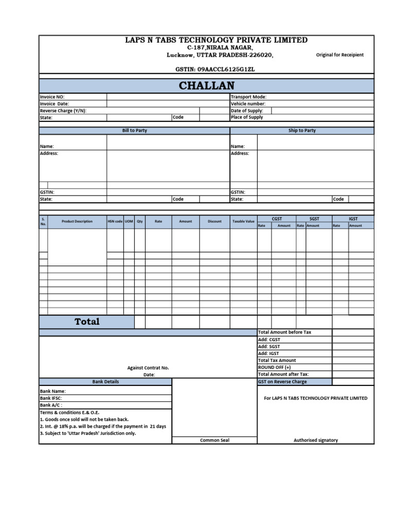 challan 123 | PDF | Government Finances | Economy Of India