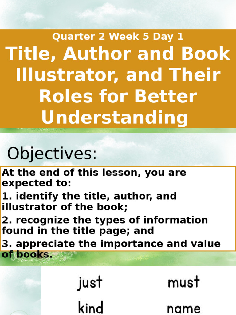02-Q2W5 English PPT | PDF | Books