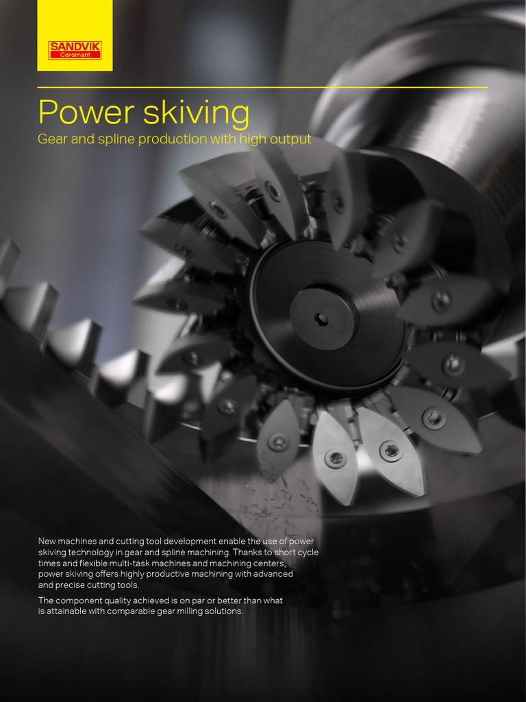 Power Skiving: Gear and Spline Production With High Output | PDF | Gear ...