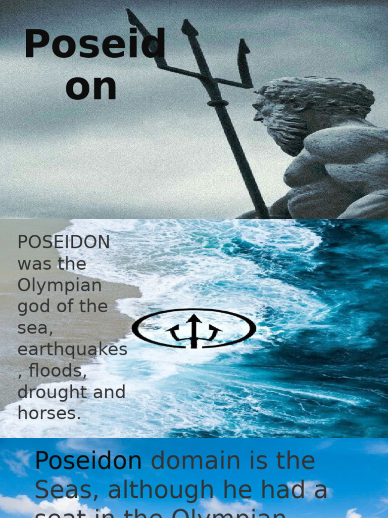 Poseidon: God of Sea and Earthquakes | PDF | Poetry