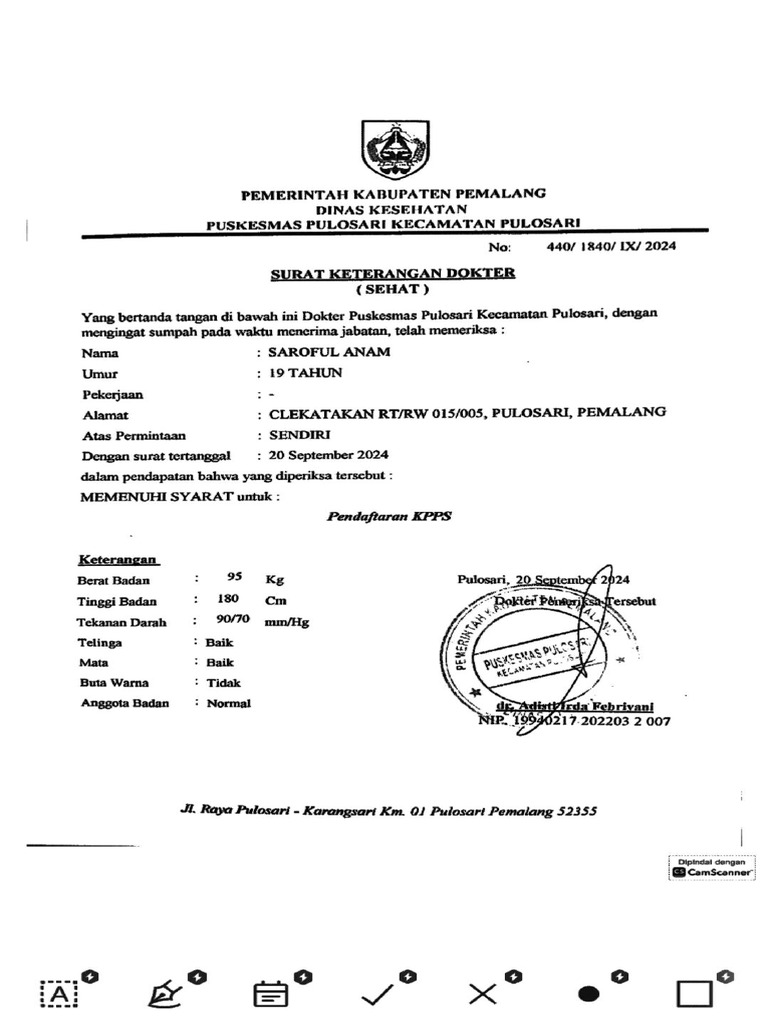 Kesehatan Anam | PDF