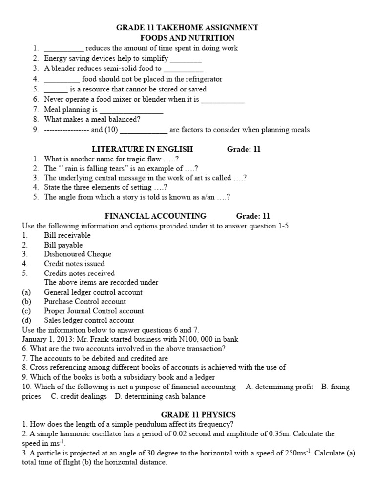 GRADE 11 | PDF | Demand | Debits And Credits
