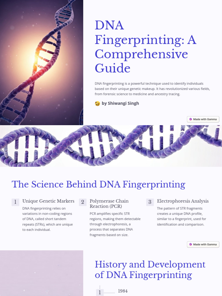 DNA-Fingerprinting-A-Comprehensive-Guide | PDF | Dna Profiling ...