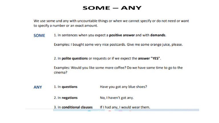 Modal Verbs - Some Any Many Much-2 | PDF