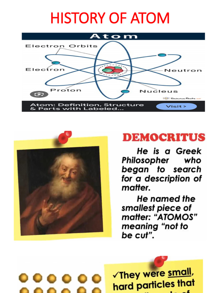 History of Atom | PDF