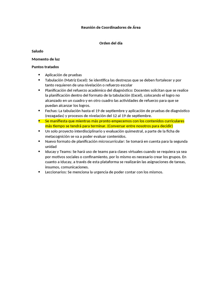 Acta N.1 | PDF | Crecimiento personal y profesional