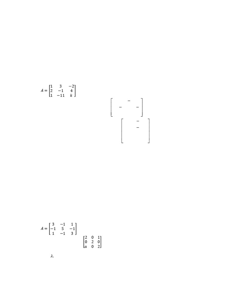 2marks Model Questions (MAC Unit-1,2,3) | PDF | Matrix (Mathematics) | Eigenvalues And Eigenvectors