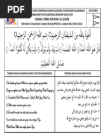Kertas Khot 2024 Surah Al Ikhlas - Diprint A3 | PDF | Kajian Bahasa Asing