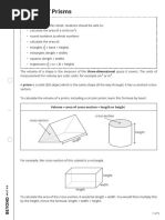 GCSE Volume of Prisms Exam Questions | PDF | Volume | Geometry