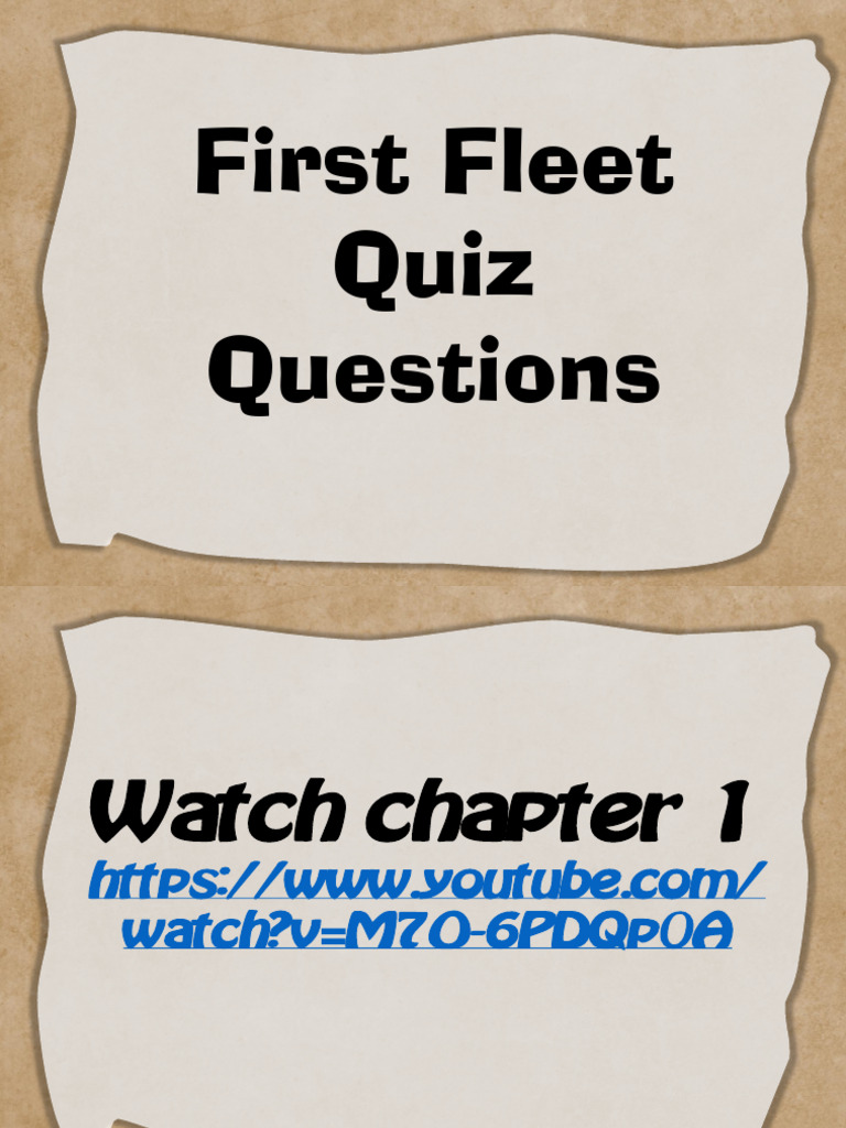 First Fleet Questions | PDF | Travel | Foreign Language Studies