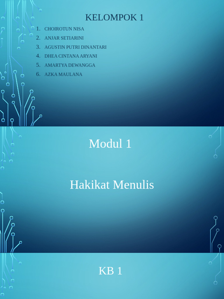 Modul 1 Keterampilan Menulis 7 A | PDF