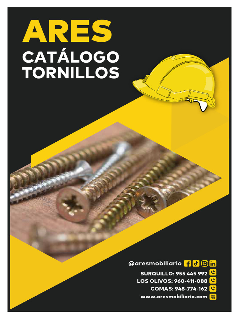 Catálogo Tornillos | PDF | Hogar, jardinería y bricolaje