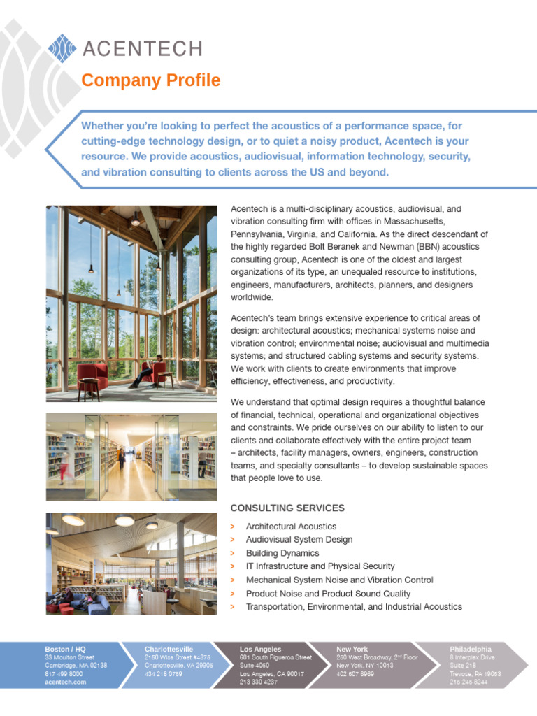 Acentech-quals-Pawtucket Teen Center-TSKP Studio | PDF | Acoustics | Sound