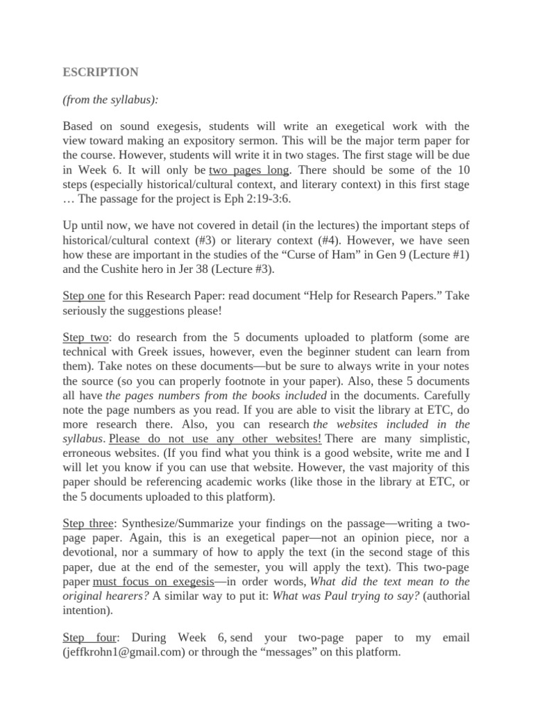 E Scription | PDF | Exegesis