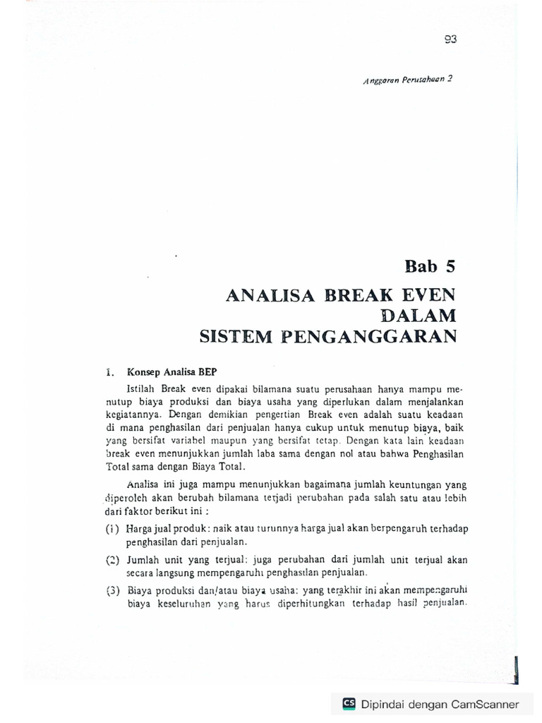 Break Even | PDF