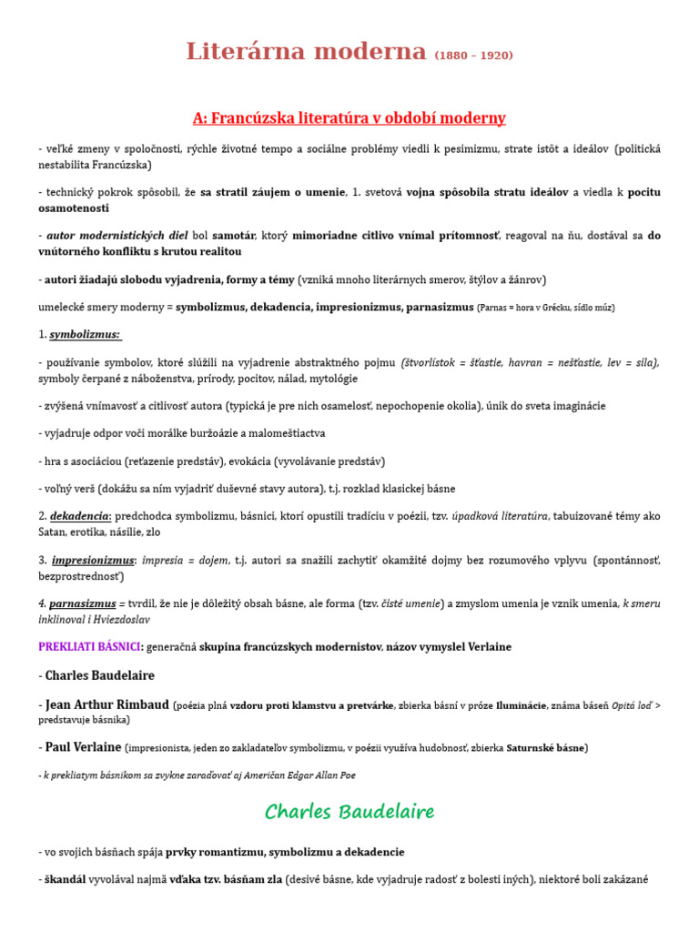 Literárna Moderna | PDF