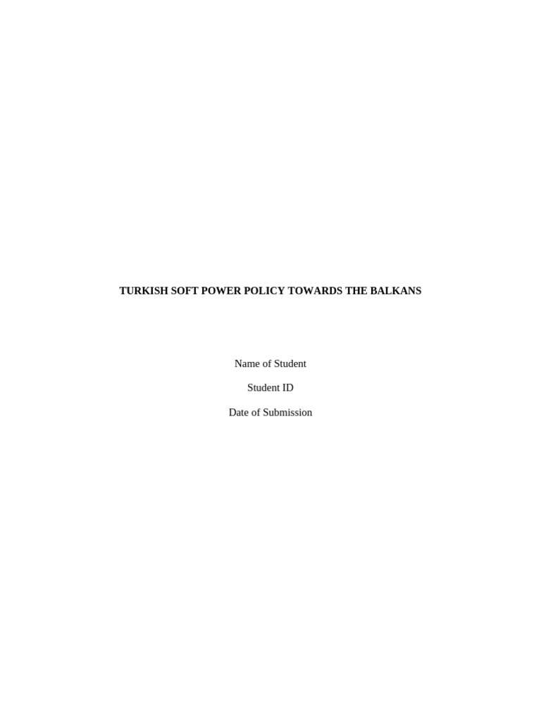 Turkey Soft Power Policy | PDF | Turkey | Soft Power