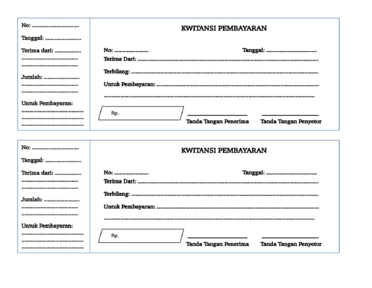 Kwitansi | PDF