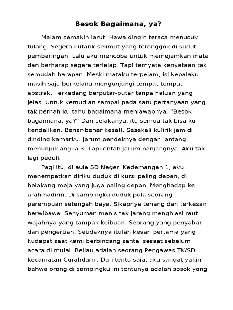 Besok Bagaimana | PDF