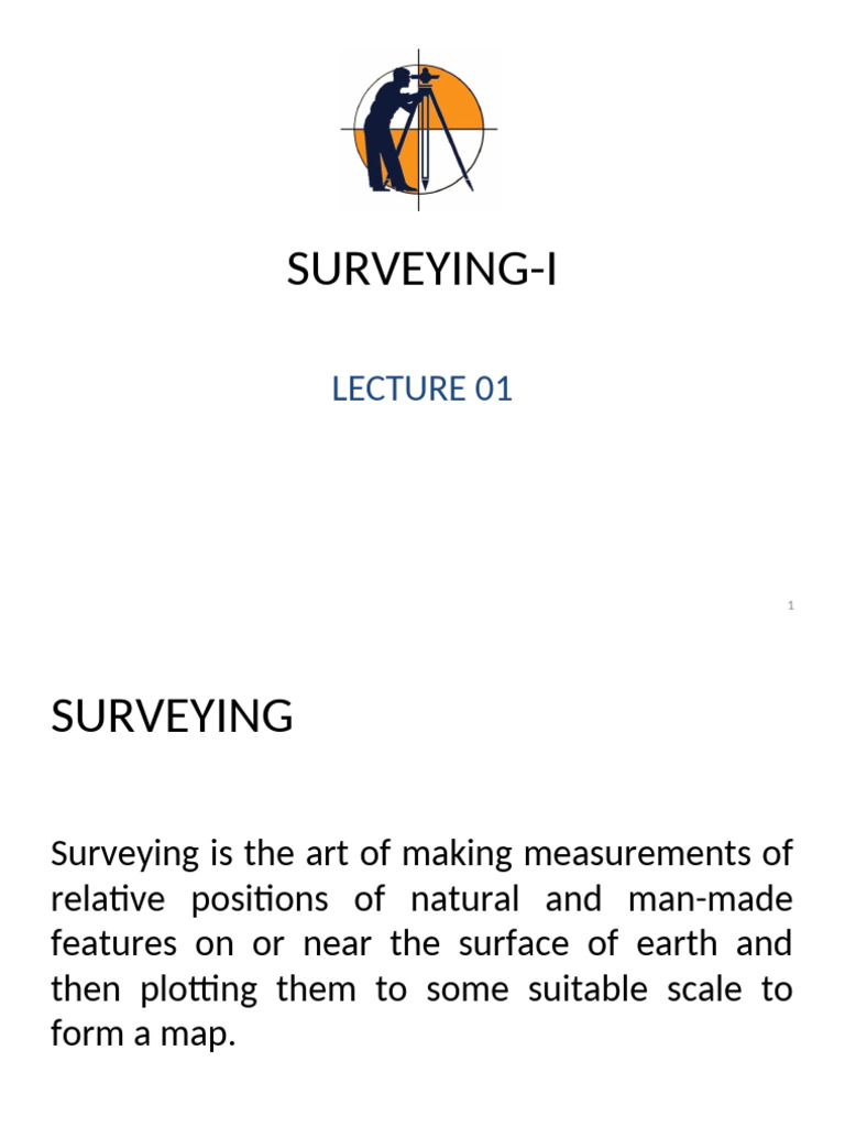 Lecture 01 Surveying | PDF | Surveying | Geodesy