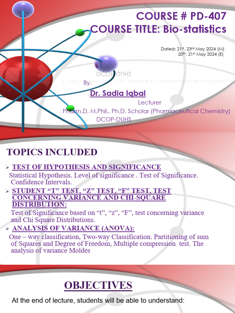 Lecture 01, intro to testing of hypothesis | PDF | Statistical ...