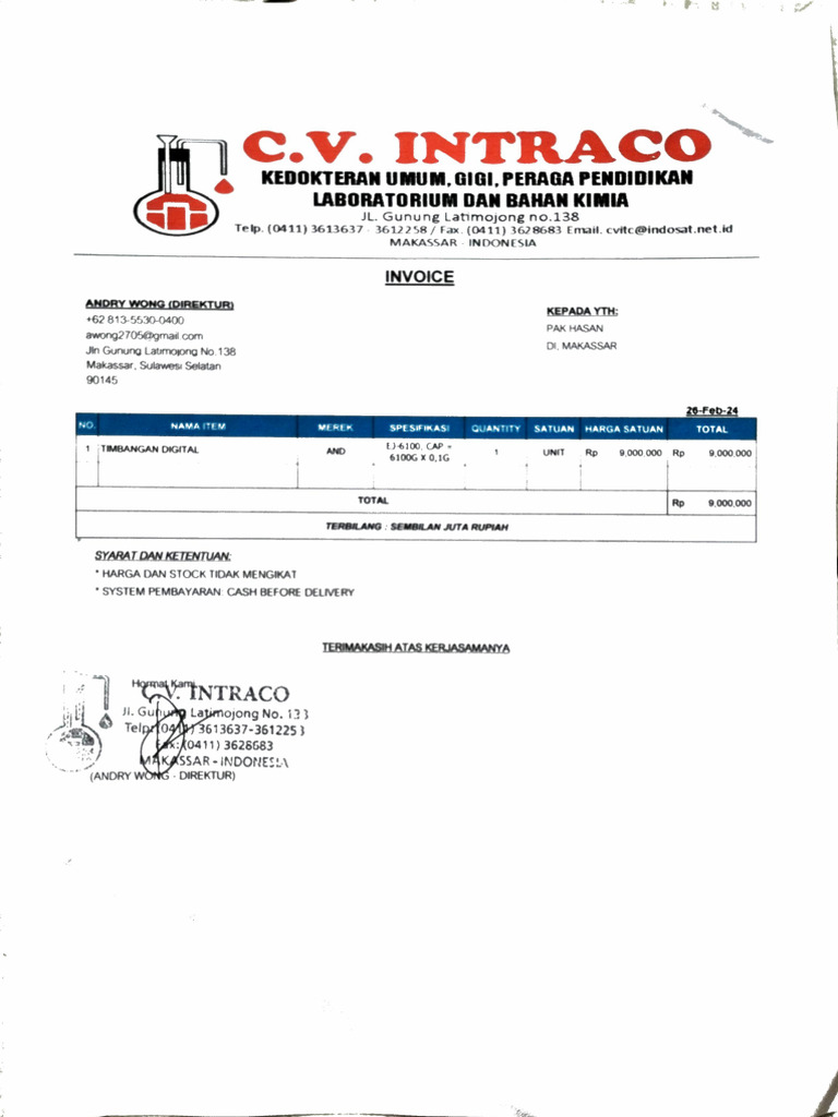 Cv Intraco | PDF
